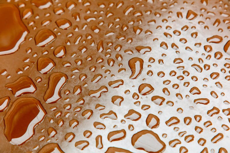A Surface with Many Small Drops of Water on it Stock Image - Image of ...