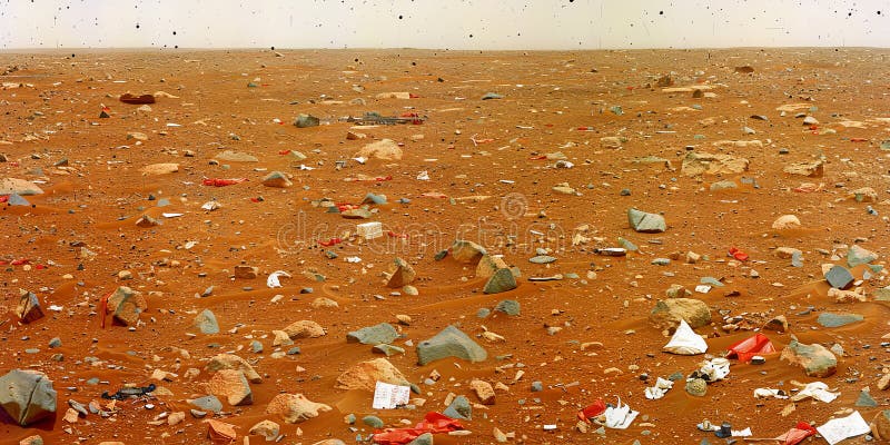 The Surface of Mars, Covered with Sand Dunes and Rocky Fields, Invites ...