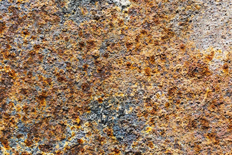 The Surface of Metal Sheet Covered with Rust. Stock Image - Image of ...