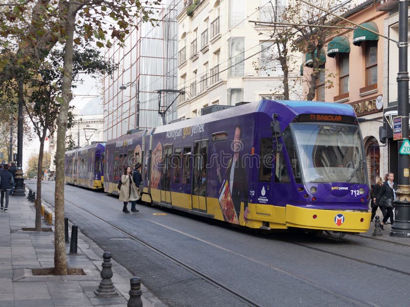 Surface Metro Skytrain in the City Center Editorial Image - Image of ...