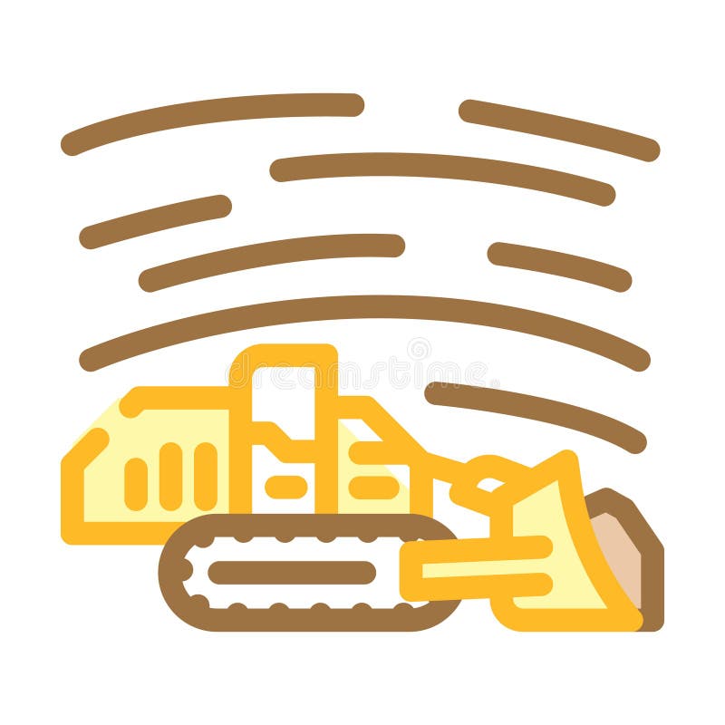 Surface Mining Operation, with Massive Earthmoving Equipment Moving ...