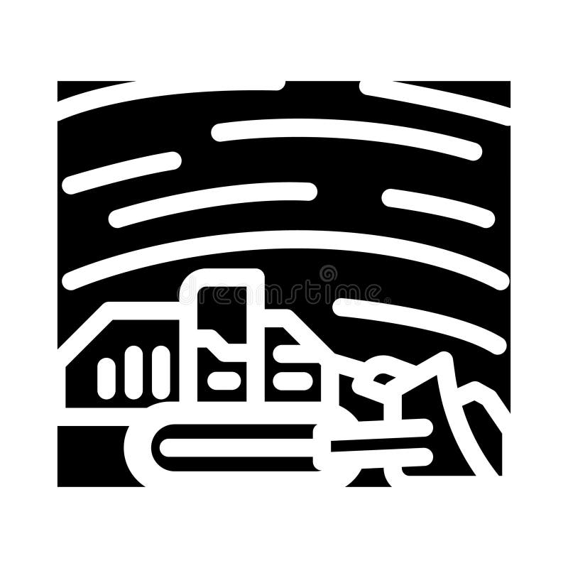 Surface Mining Operation, with Massive Earthmoving Equipment Moving ...