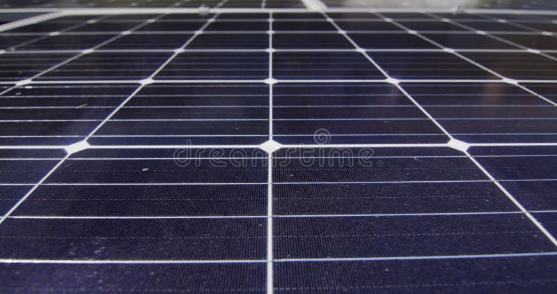 The Surface of a Monocrystalline Solar Panel. Slider 4k Shot Stock ...