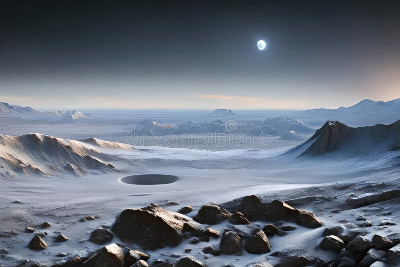 A Surface of the the Moon stock illustration. Illustration of globe ...