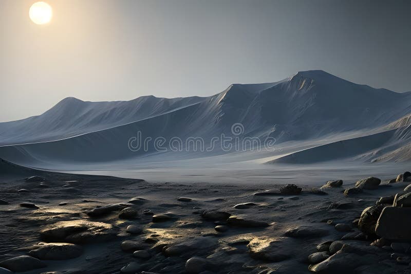 A Surface of the the Moon stock illustration. Illustration of surface ...