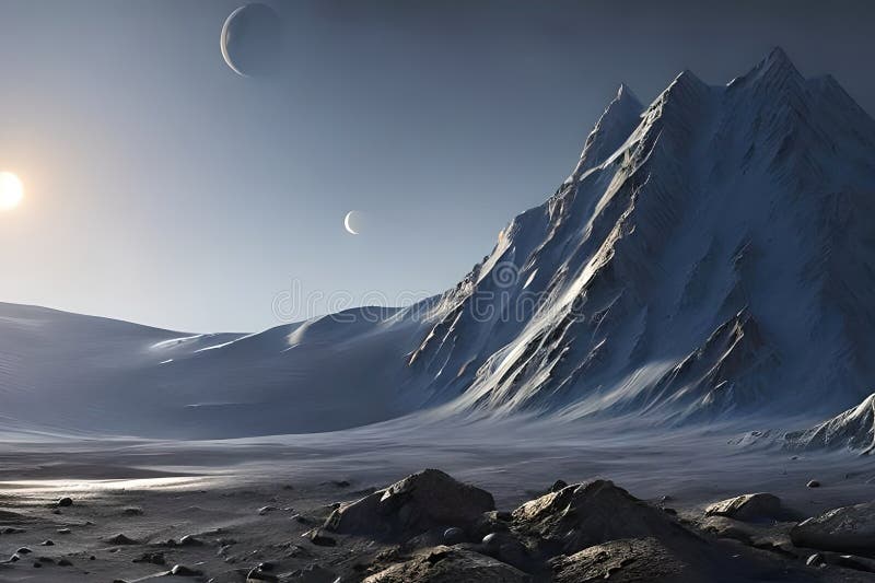 A Surface of the the Moon stock illustration. Illustration of surface ...