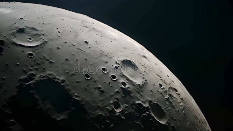 Surface of the Moon in Space with Sunlight Stock Footage - Video of ...