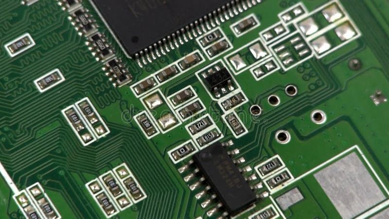 Surface mount IC s stock video. Video of electrical - 347669429