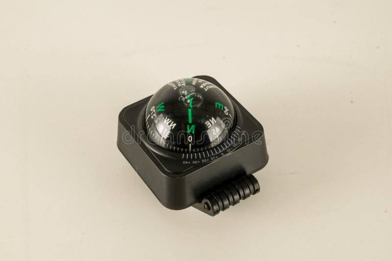 A Surface Mount Liquid-filled Compass Stock Photo - Image of magnetic ...