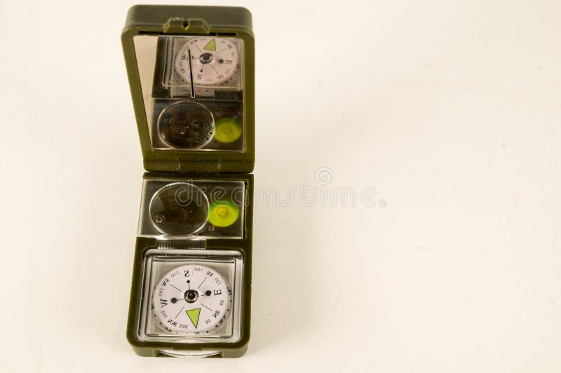A Surface Mount Liquid-filled Compass Stock Photo - Image of point ...
