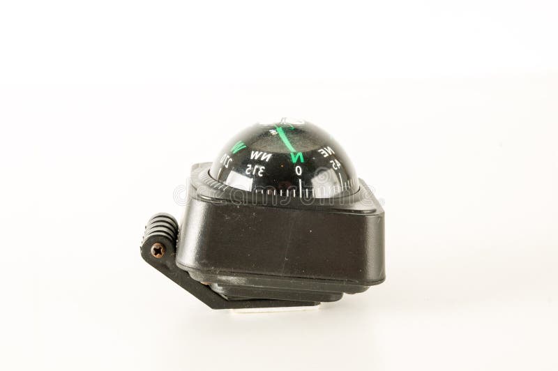 A Surface Mount Liquid-filled Compass Stock Photo - Image of retro ...