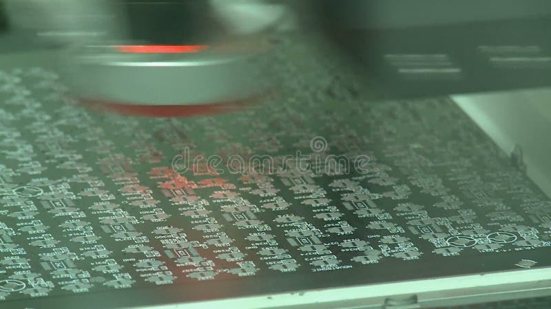 Surface Mount Technology Machine Places Elements on Circuit Boards ...
