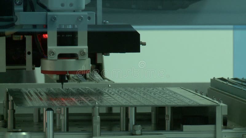 Surface Mount Technology Machine Places Elements on Circuit Boards ...
