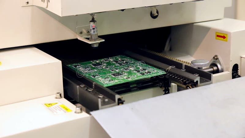 Surface Mount Technology Smt Machine Places Resistors, Capacitors ...