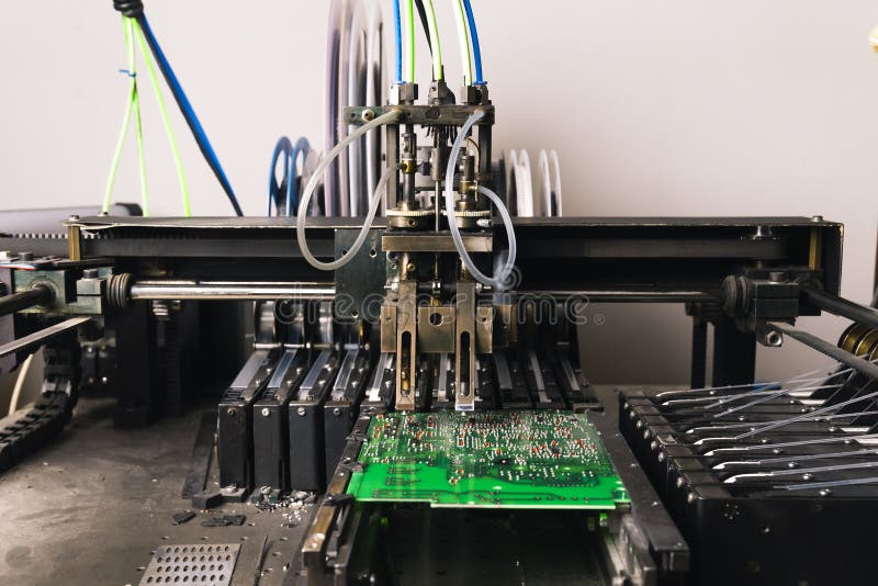 Surface-mount Technology Placement Machine Stock Photo - Image of place ...