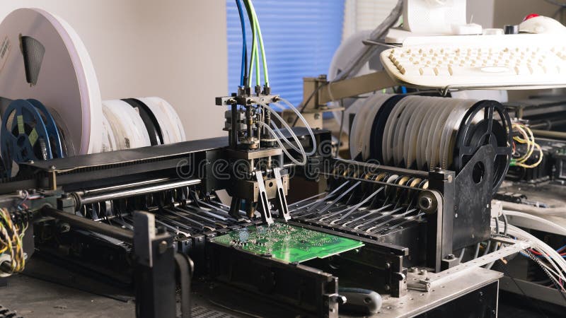 Surface-mount Technology Placement Machine Stock Image - Image of ...