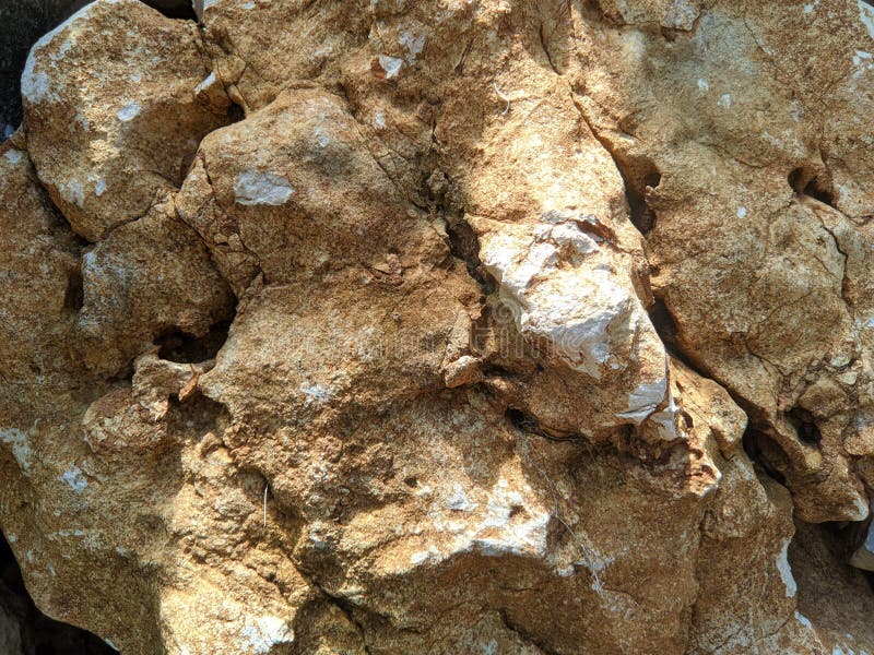 The Surface of Natural Stone Boulders is Uneven and Angular Stock Photo ...