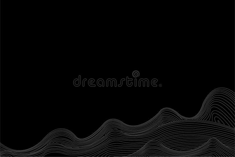 Surface Ocean of Vector. Set 8 Stock Illustration - Illustration of ...