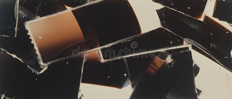 Unevenly Developed Old Film Surface with Blotchy and Flawed ...