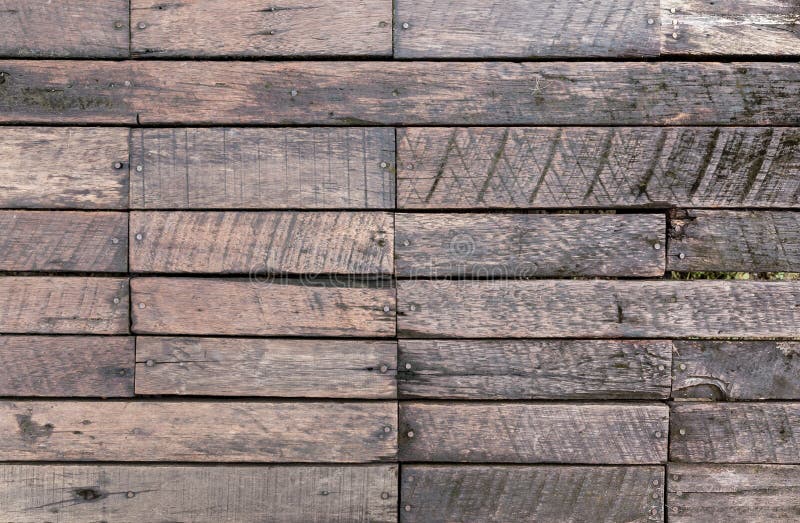 Surface of Old Wooden Panel Wall Background and Texture. Stock Photo ...