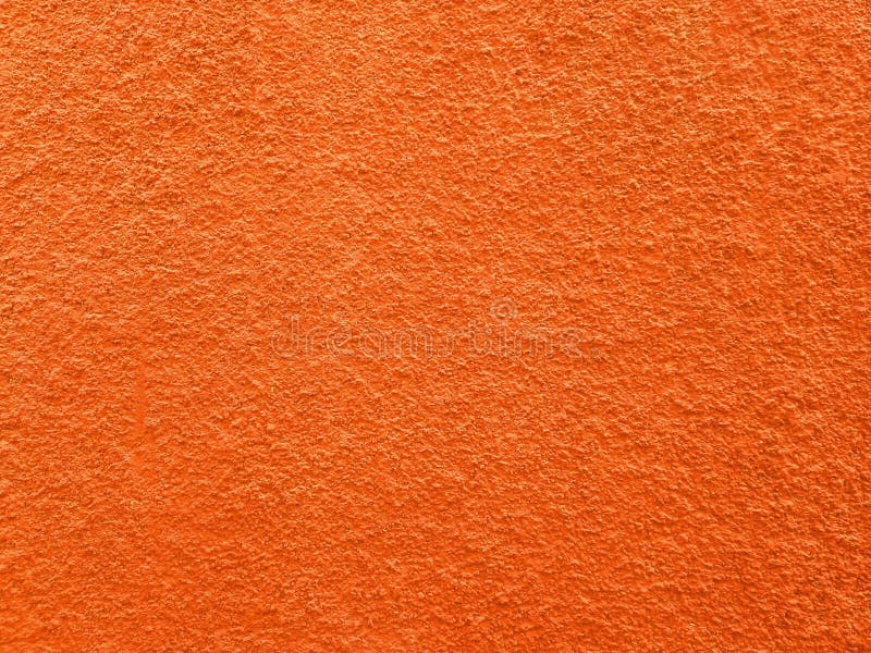 Surface Orange Cement Wall Painted Texture. Abstract Rough Cement Wall ...