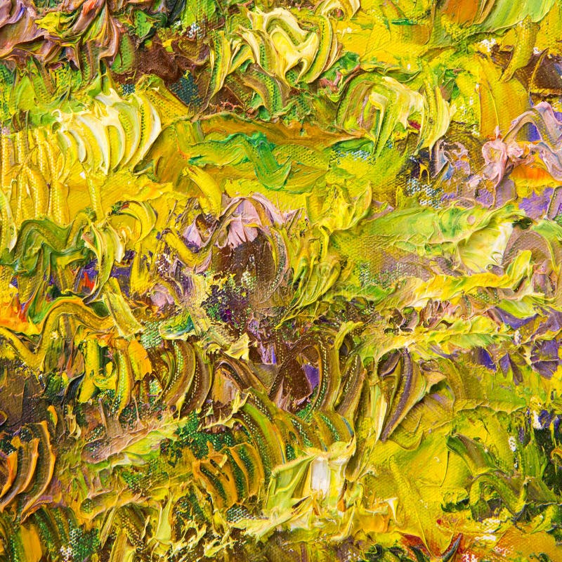 Painted Surfaces in a Variety of Colors on the Wall Stock Image - Image ...