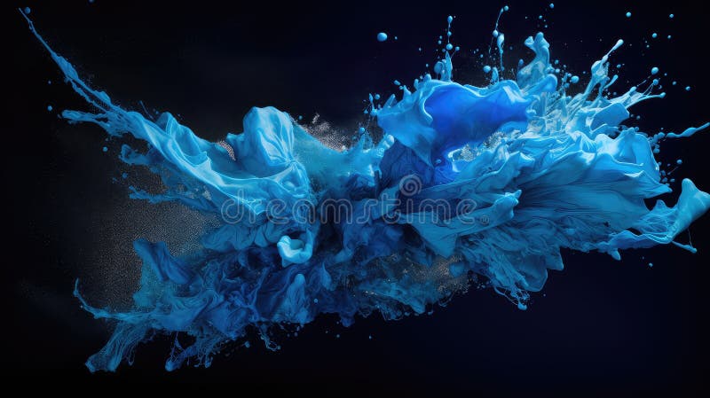 Surface paint splash blue stock illustration. Illustration of abstract ...