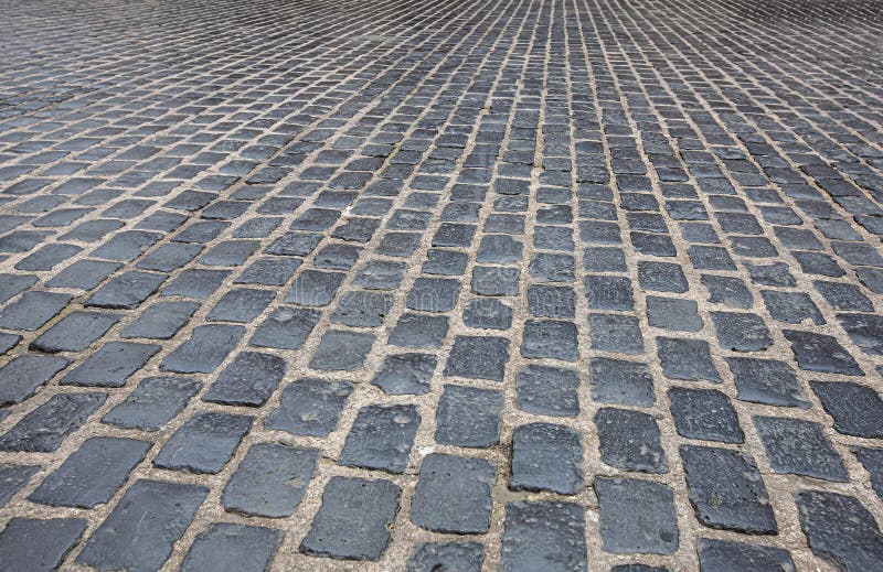 Surface is Paved with Road Tiles of Different Sizes As Texture Stock ...