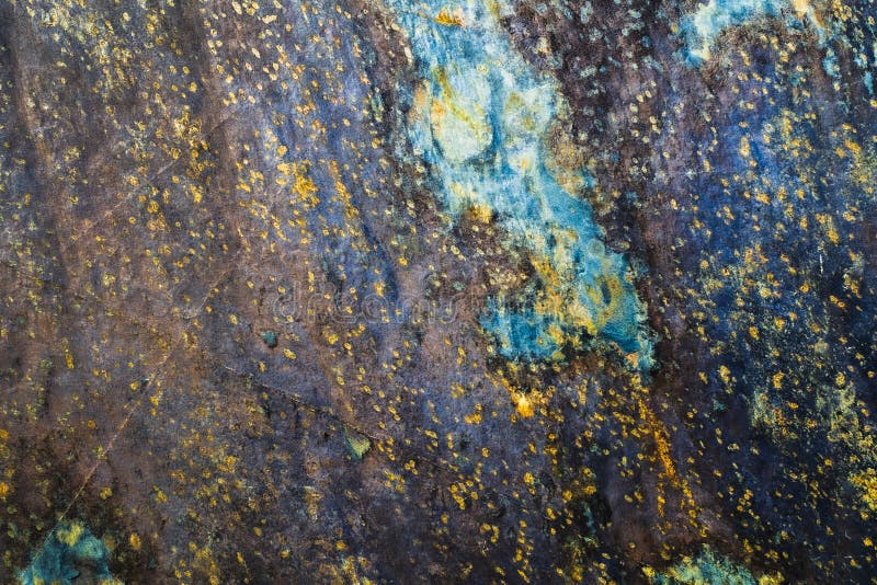 Surface Peeling Paint Peeling Off and Grunge Dirty Rust Stock Image ...