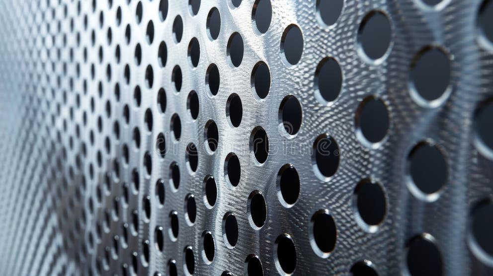 The Surface of the Perforated Metal Sheet Features a Unique Textural ...