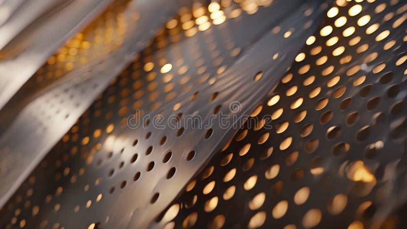 The Surface of the Perforated Metal Sheet Features a Unique Textural ...
