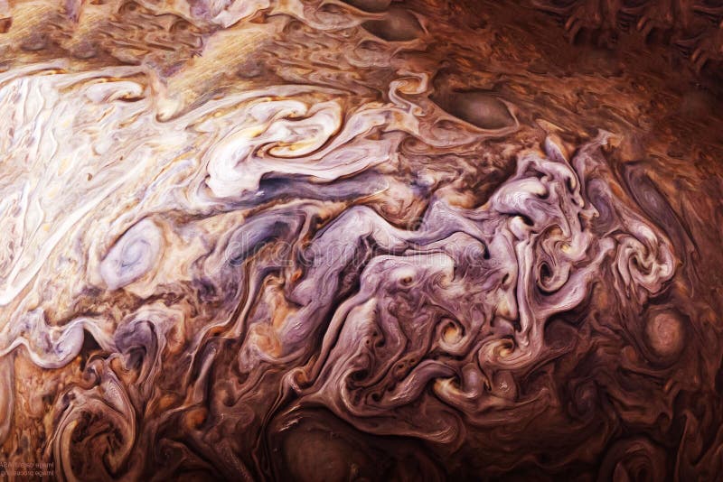 Surface of the Planet Jupiter. Elements of this Image Furnishing NASA ...