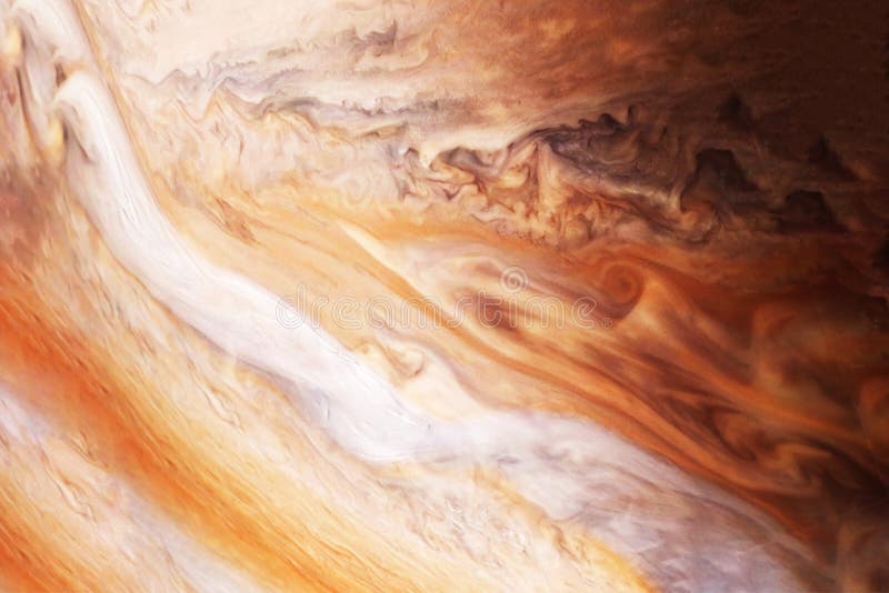 Surface of the Planet Jupiter. Elements of this Image Furnishing NASA ...