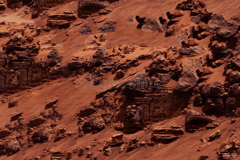 Surface of the Planet Mars. Elements of this Image Furnished by NASA ...