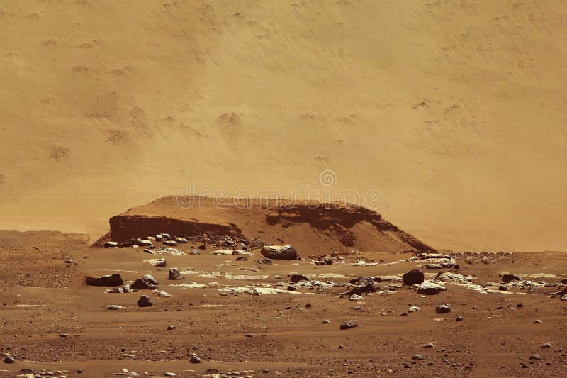 Surface of the Planet Mars. Elements of this Image Furnished by NASA ...
