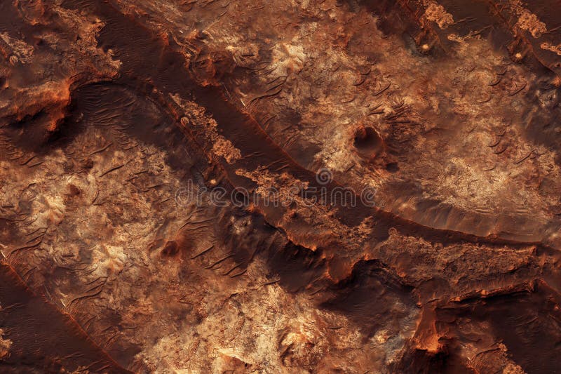 Surface of the Planet Mars. Elements of this Image Furnished by NASA ...