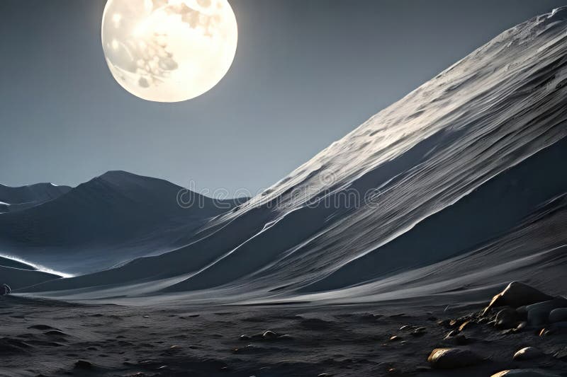 Surface of the Planet in the Space Stock Illustration - Illustration of ...