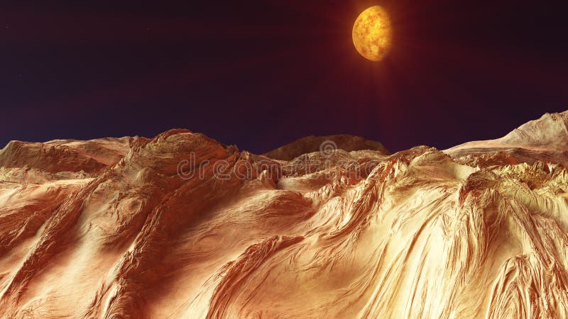 Surface planet in space stock illustration. Illustration of satellite ...