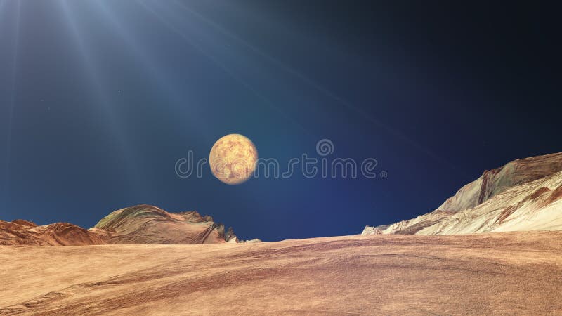 Surface planet in space stock illustration. Illustration of cosmos ...