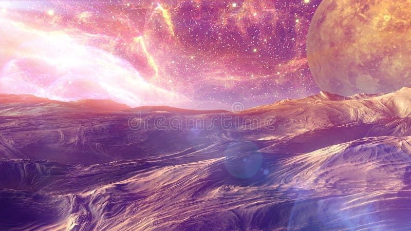 Surface planet in space stock illustration. Illustration of cosmos ...