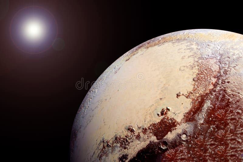 The Surface of Pluto in the Light. Elements of this Image Were ...