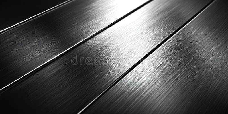 Surface of Polished Metal Reflecting Light in a Studio Setting for ...