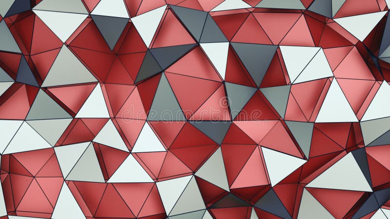 Illustration De La Forme Polygonale Grise Et Du Rendu 3d Du Flux ...