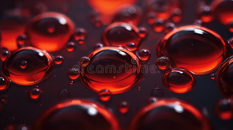 Surface red bubble stock illustration. Illustration of design - 369147610