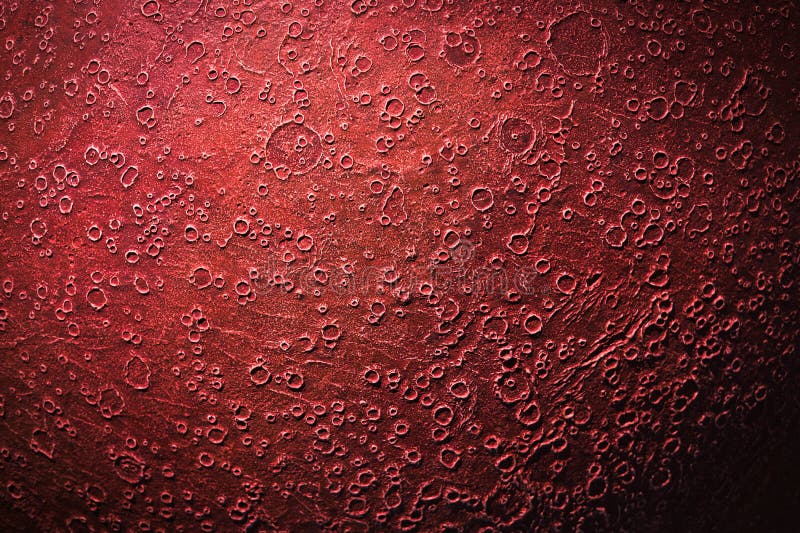 Surface of Red Planet with Craters. Model of the Mars Planet. Stock ...
