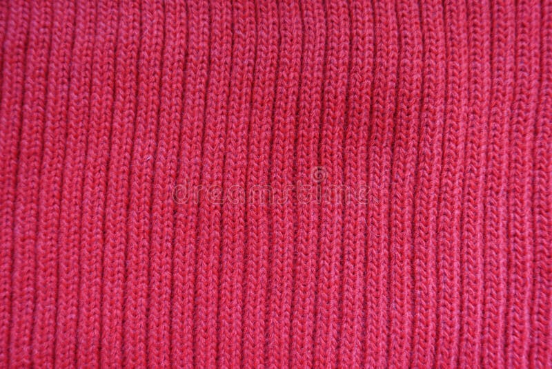 Surface of Red Rib Knit Fabric Stock Image - Image of elastane ...