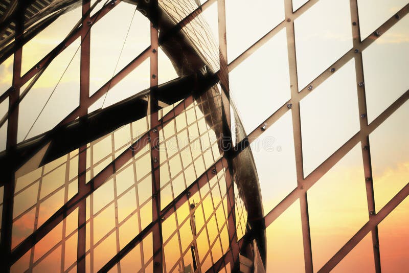 The Surface Reflection Image of Metallic Architecture on Polish ...