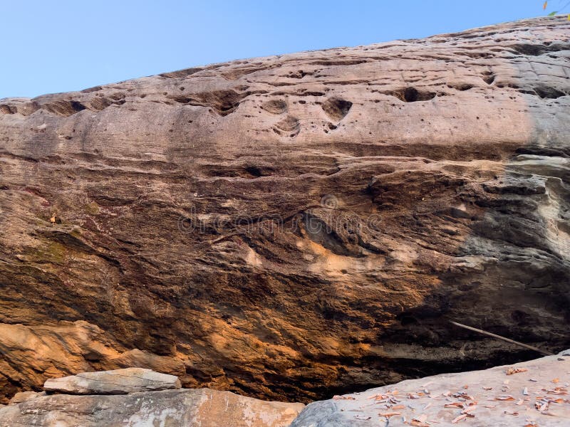 The surface of the rocks. stock photo. Image of valley - 242109832