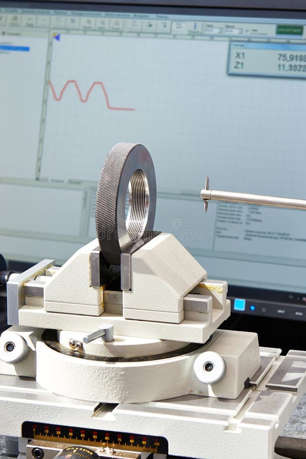 Surface Roughness Tester, Profiler of Parts Stock Image - Image of ...