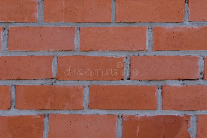 The Surface of the Rows of Brick Walls of Red Bricks Stock Image ...